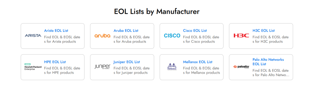 Cisco EOL & EOSL Guide: Free EOL/EOSL Checker Tool - Router Switch Blog Cisco EOL & EOSL Guide ...